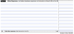 How to Fill Out Schedule C Grubhub Doordash Uber Eats Instacart